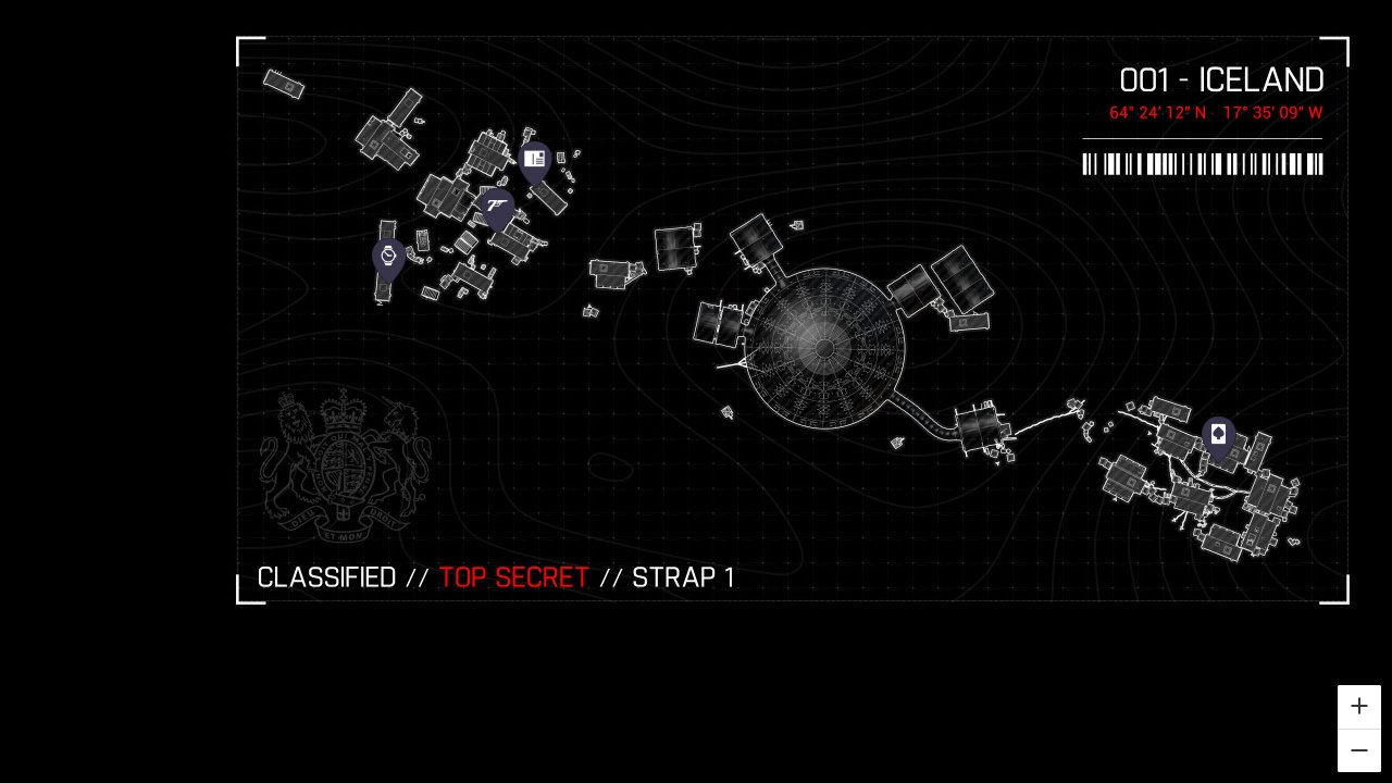 007 First Light Interactive Map: Tools, Weapons & More