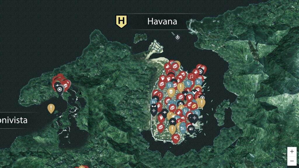 Assassins Creed 4 Black Flag Interactive Map: Shops & More
