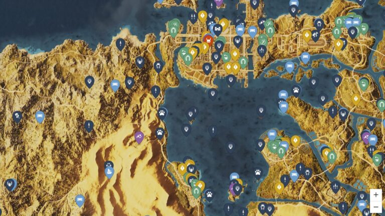 Assassins Creed Origins Interactive Map: Shops & More