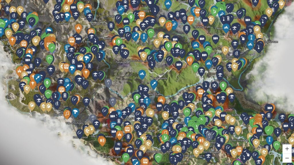Avatar Frontiers Of Pandora Interactive Map: Wildlife & More