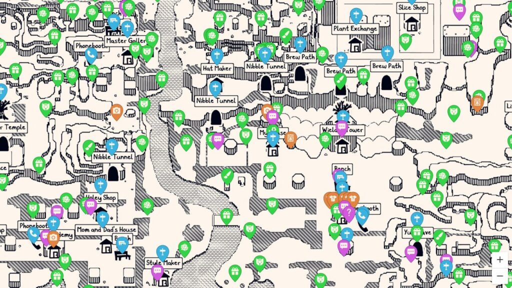 Chicory A Colorful Tale Interactive Map: Activities & More