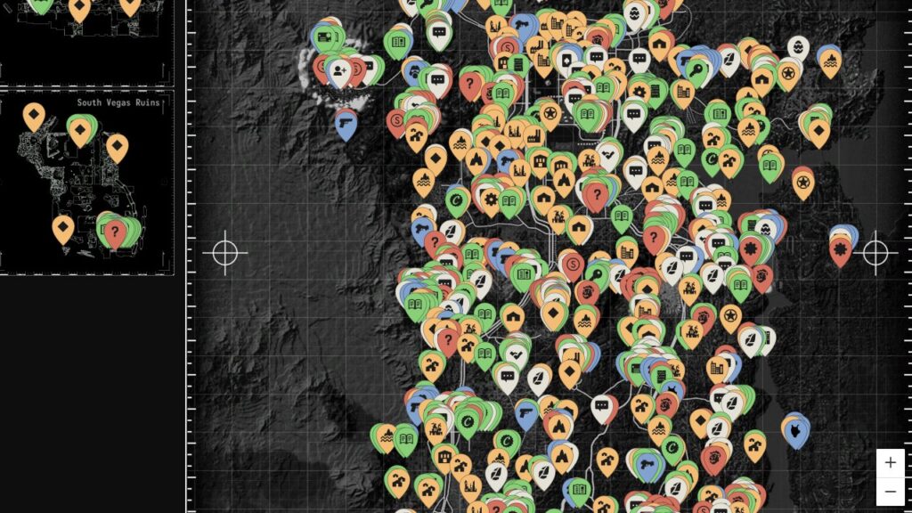 Fallout New Vegas Interactive Map: Tools, NPCs & More