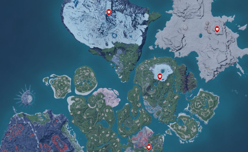 Palworld Where to Find All Biome Bosses Across All Map