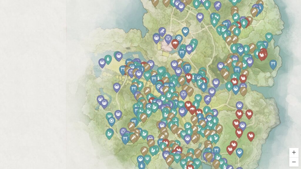 Wild Hearts Interactive Map: Materials, Creatures & More